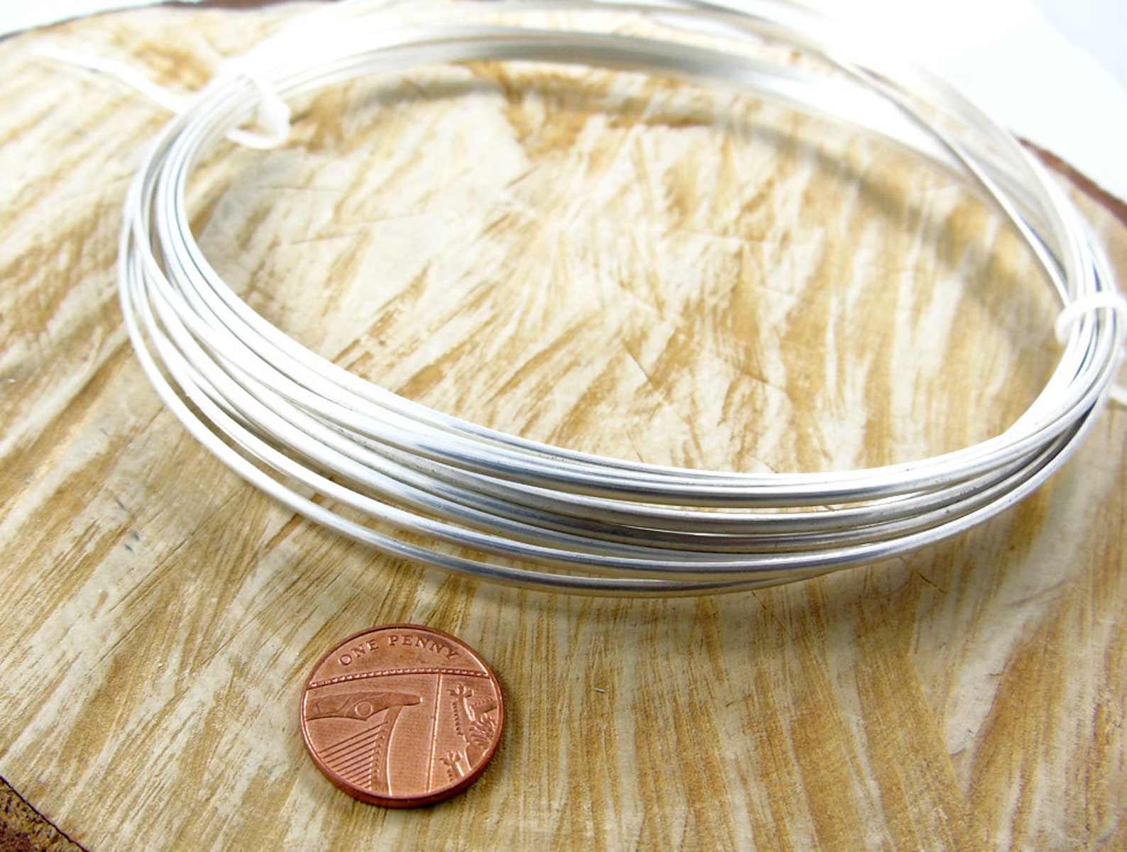 2.5mm x 1.25mm D Wire Soft Recycled Sterling Silver Wire 1/4 | Etsy