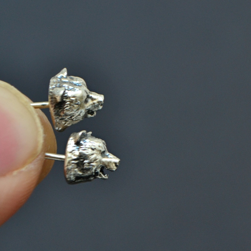 Bear Earrings - Etsy