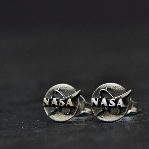 Nasa Stud Earrings Science Nasa Jewelry Outer Space | Etsy