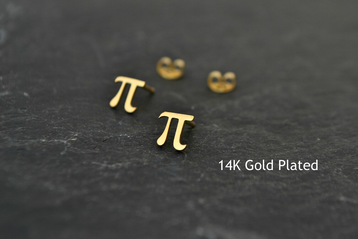 Pi Math Stud Earrings, Pi Science Jewelry, Geek Nerd Teacher Jewelry ...