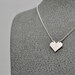 Pixel Heart Necklace, 8 Bit Pixel Heart 925 Silver Necklace, Cute Geeky ...