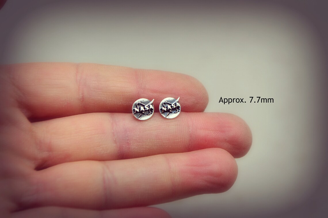 Nasa Stud Earrings Science Nasa Jewelry Outer Space | Etsy