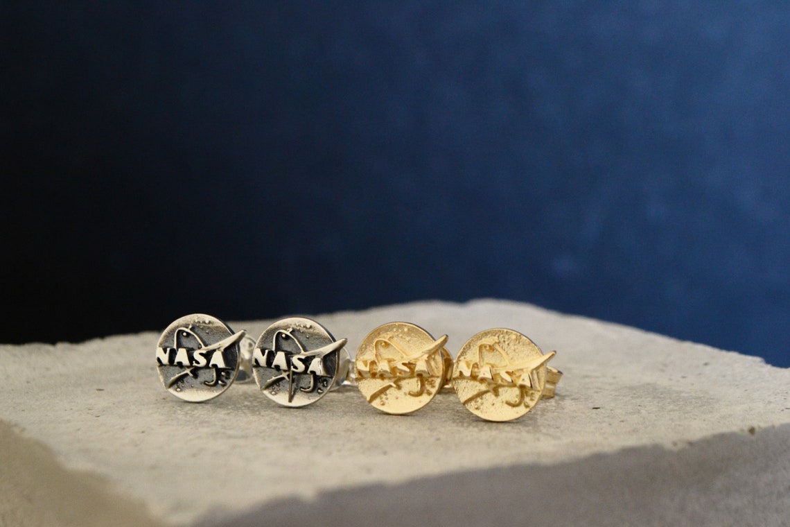 Nasa Stud Earrings Science Nasa Jewelry Outer Space | Etsy