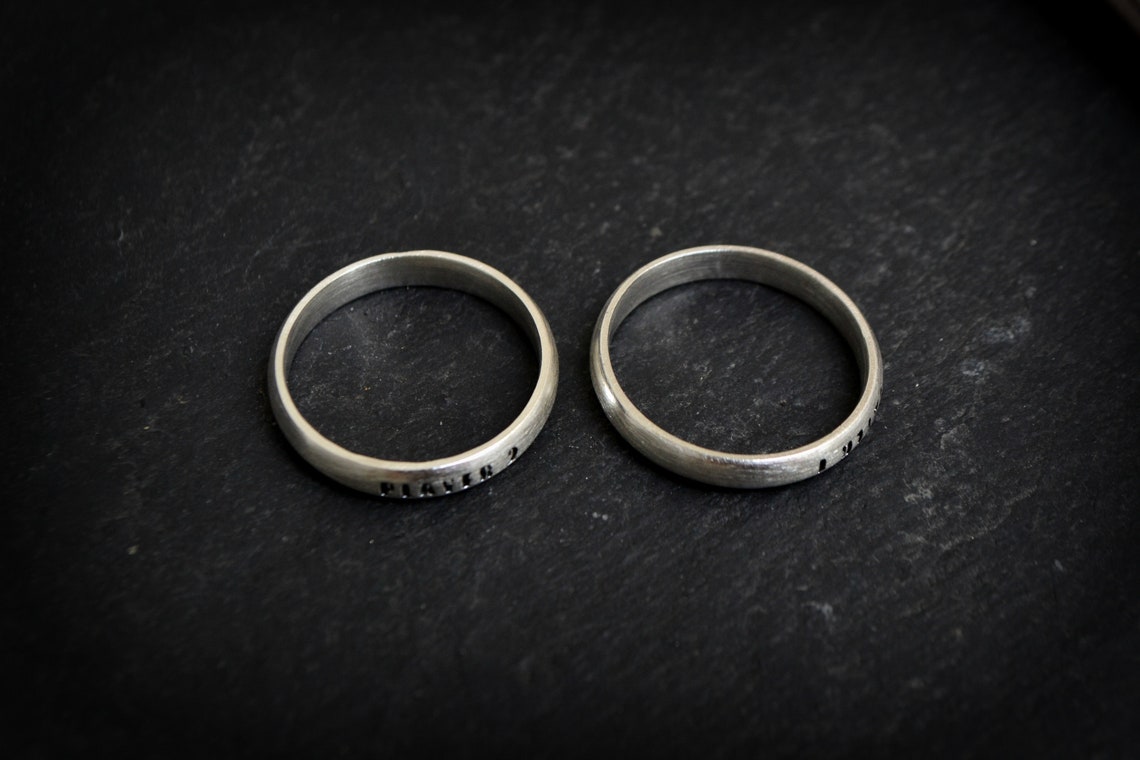 Couples Ring Set Geek Nerd Wedding Engagement Band Ring - Etsy