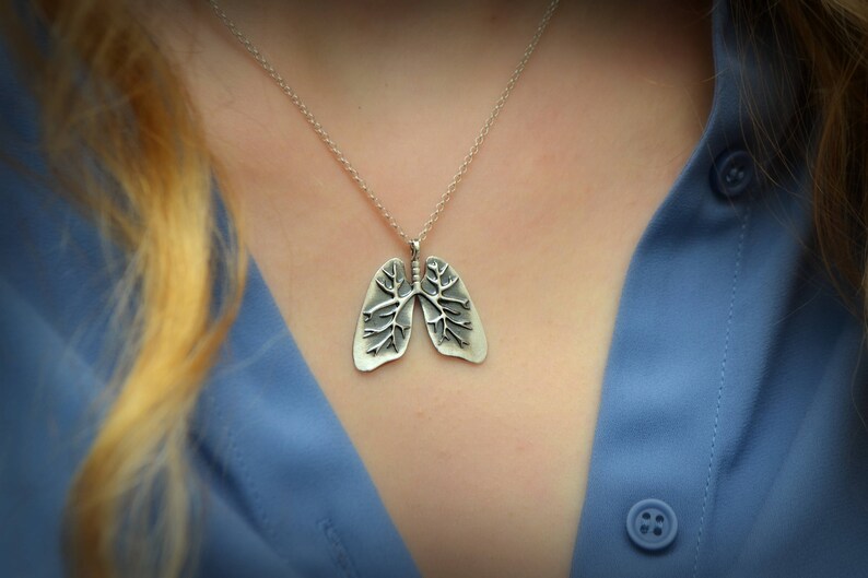 Medical Science Jewelry Lungs Anatomy Necklace Jewelry Nurse - Etsy