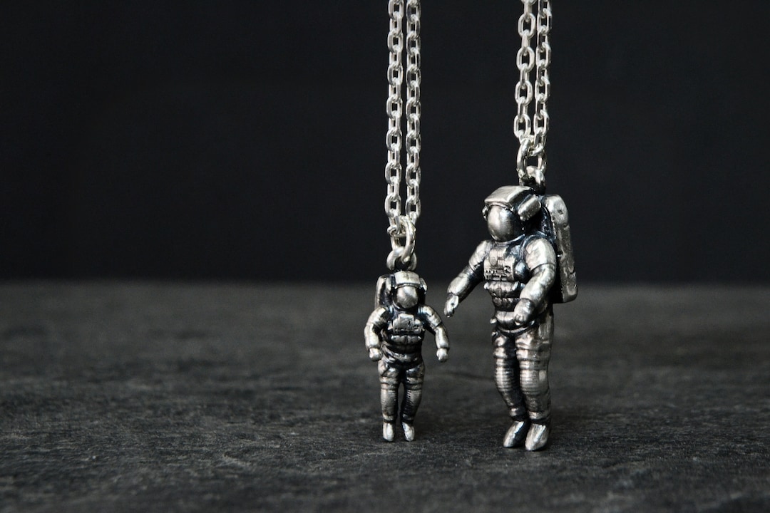 Astronaut Necklace Astronomy Science Jewelry Spaceman Outer Space ...