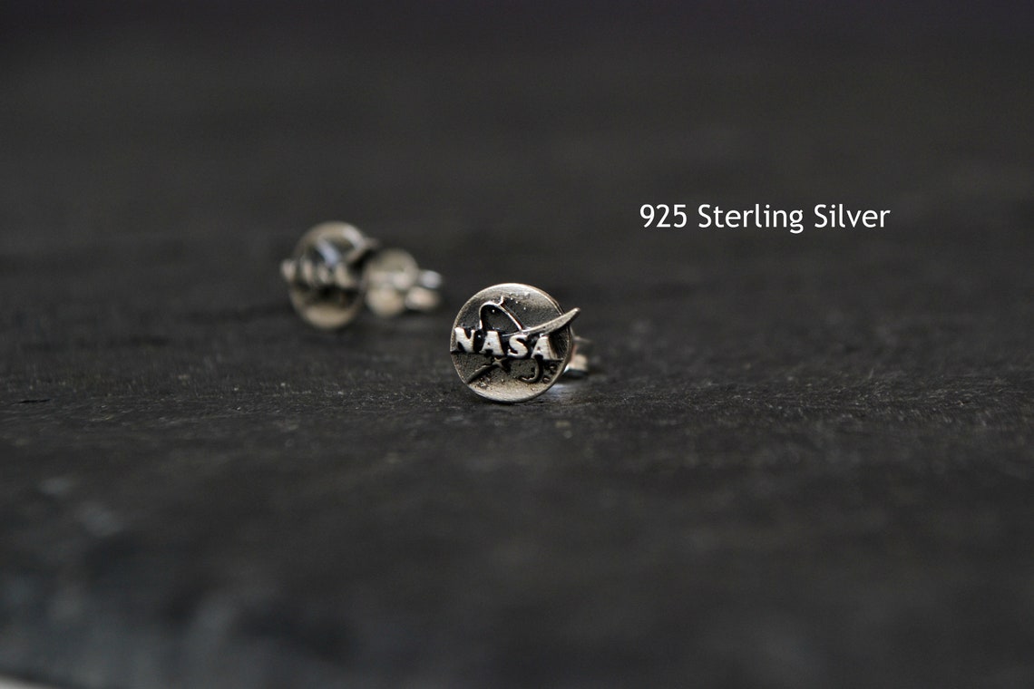 Nasa Stud Earrings Science Nasa Jewelry Outer Space | Etsy