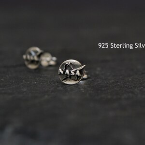 Nasa Stud Earrings Science Nasa Jewelry Outer Space - Etsy