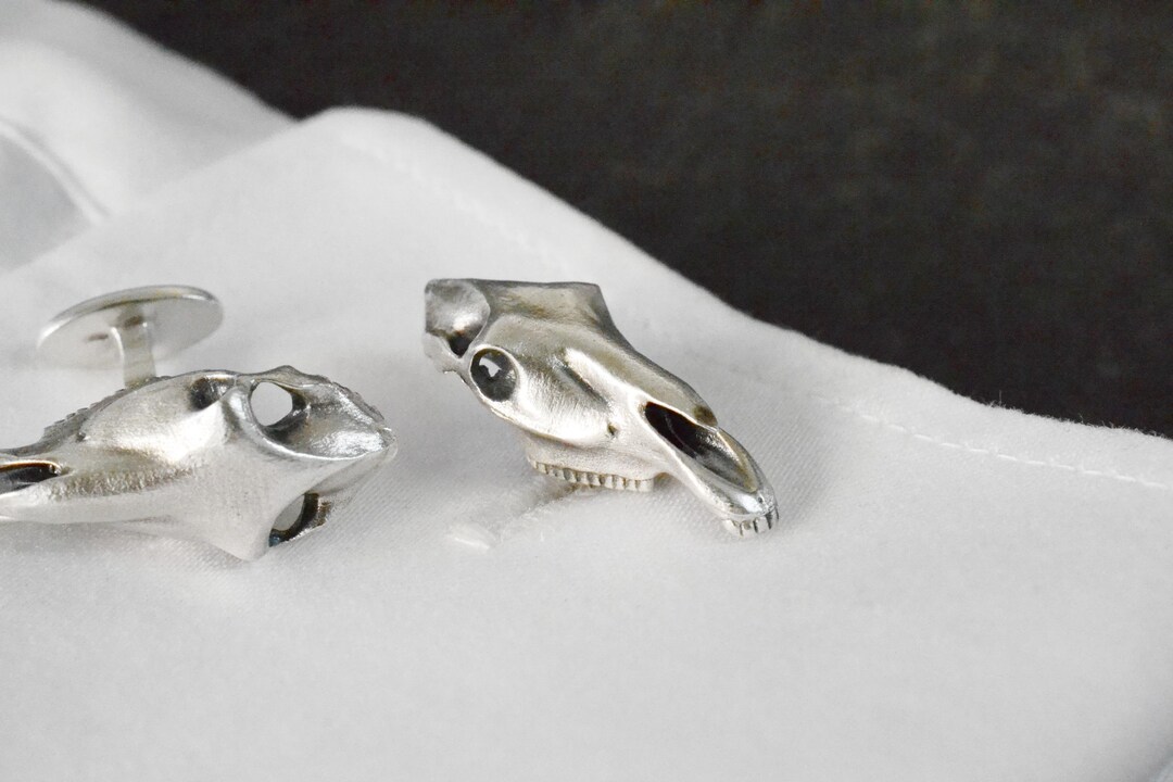 Horse Skull Cufflinks Equestrian Cufflinks Western Cowboy Wedding ...