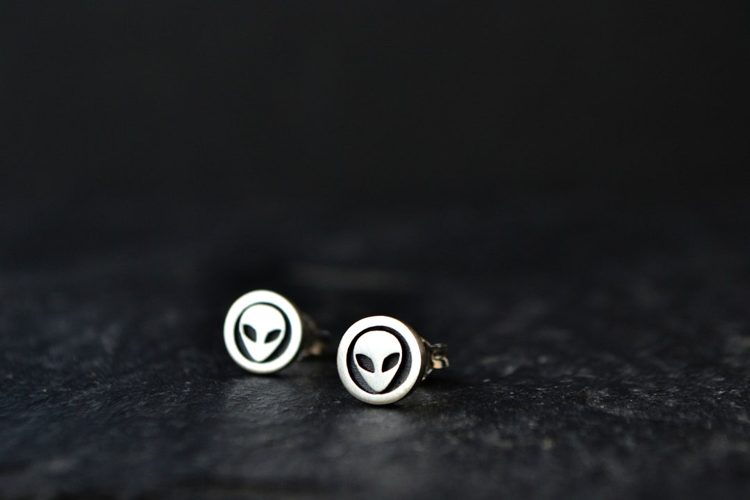 Alien Earrings, Alien Head Earrings Jewelry, UFO Flying Saucer Earrings ...