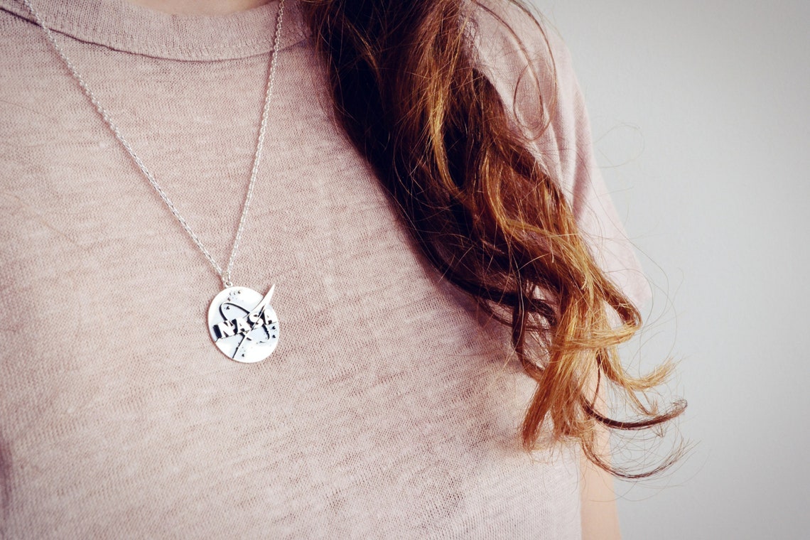 Nasa Necklace Science Astronomy Nasa Jewelry Geekery Nerdy - Etsy