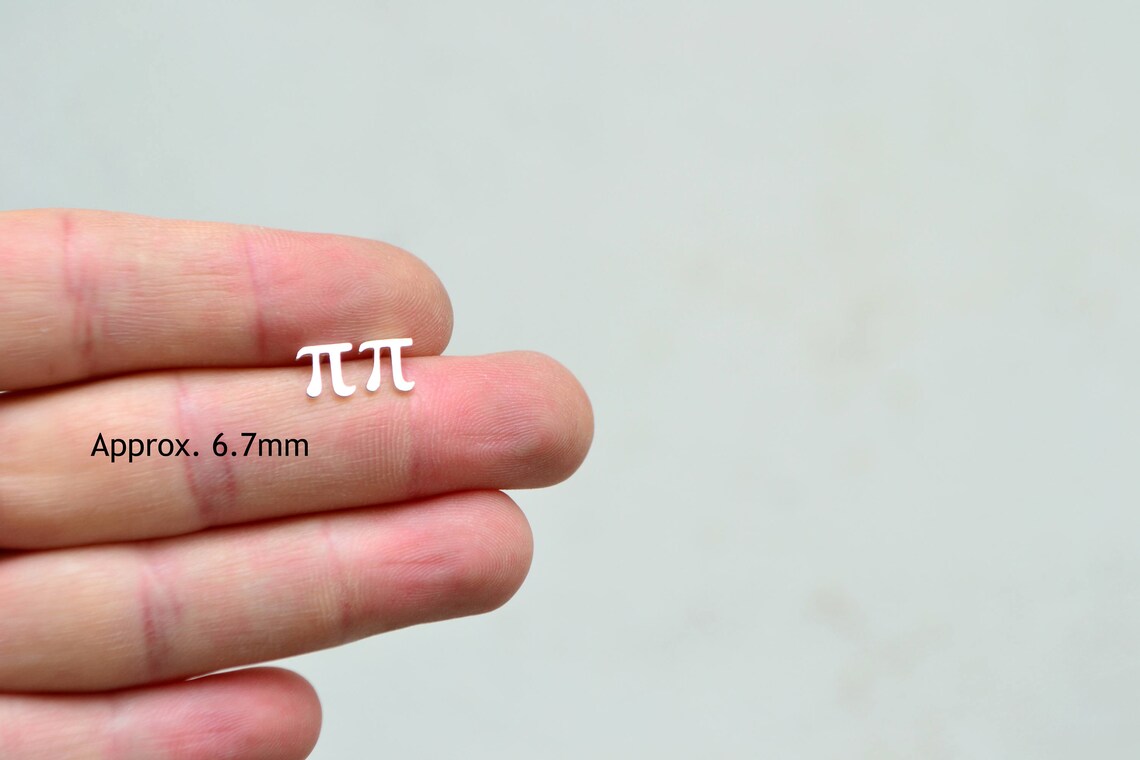 Pi Math Stud Earrings, Pi Science Jewelry, Geek Nerd Teacher Jewelry ...