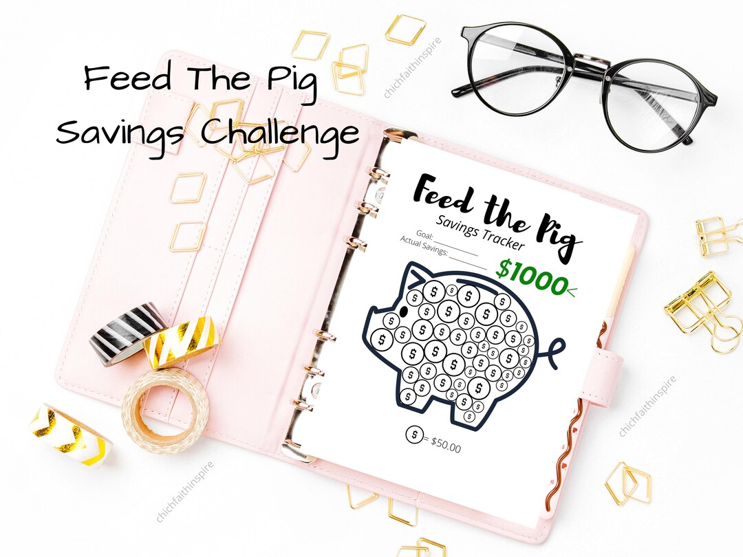 Budgeting Tracker Printable, Savings Challenge Template, Instant ...
