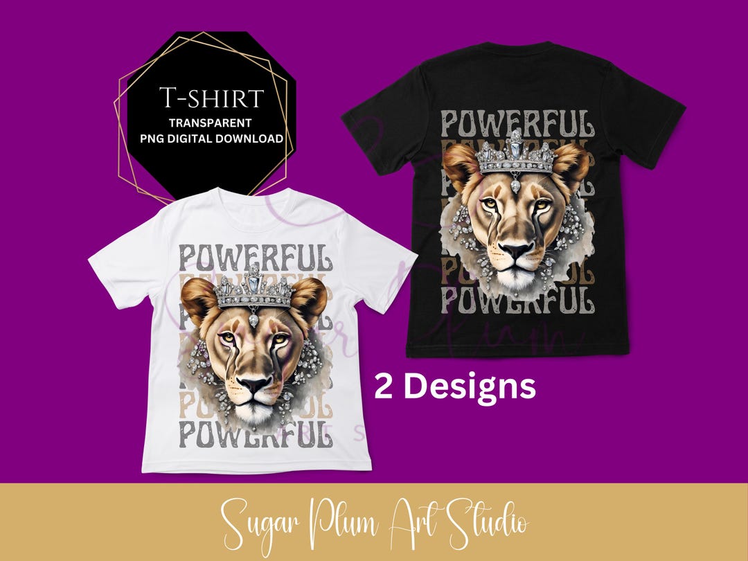 Lioness PNG, 2 PNG BUNDLE, Digital File, Instant Download, T-shirt ...