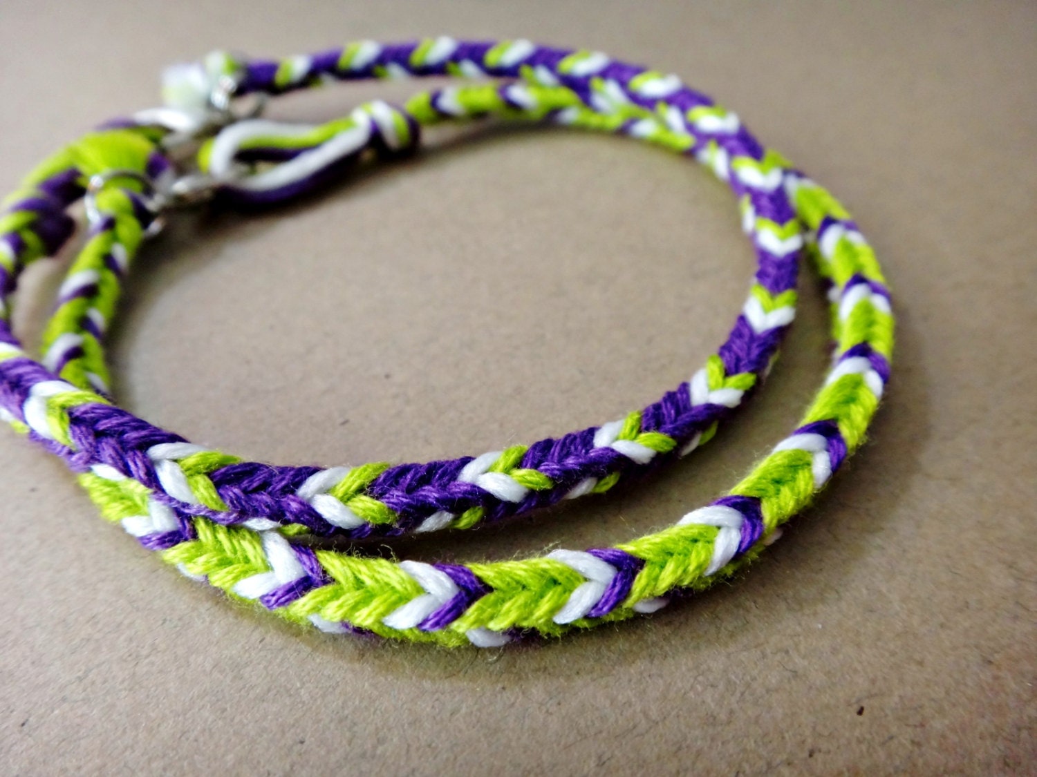 Junior Glow in the Dark Friendship Bracelet Couple Bracelets Green ...
