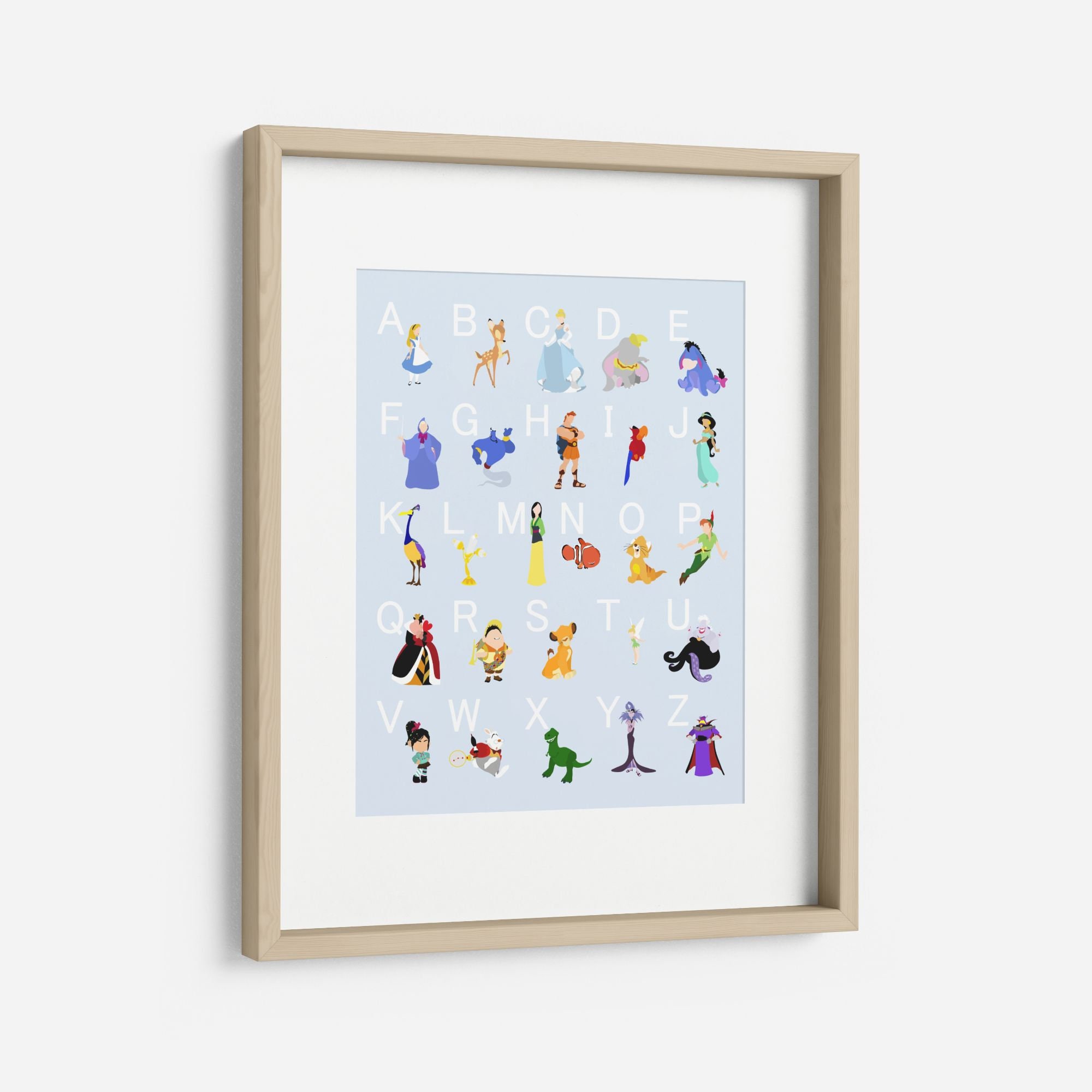 Disney Alphabet Poster at Andrea Mcclelland blog