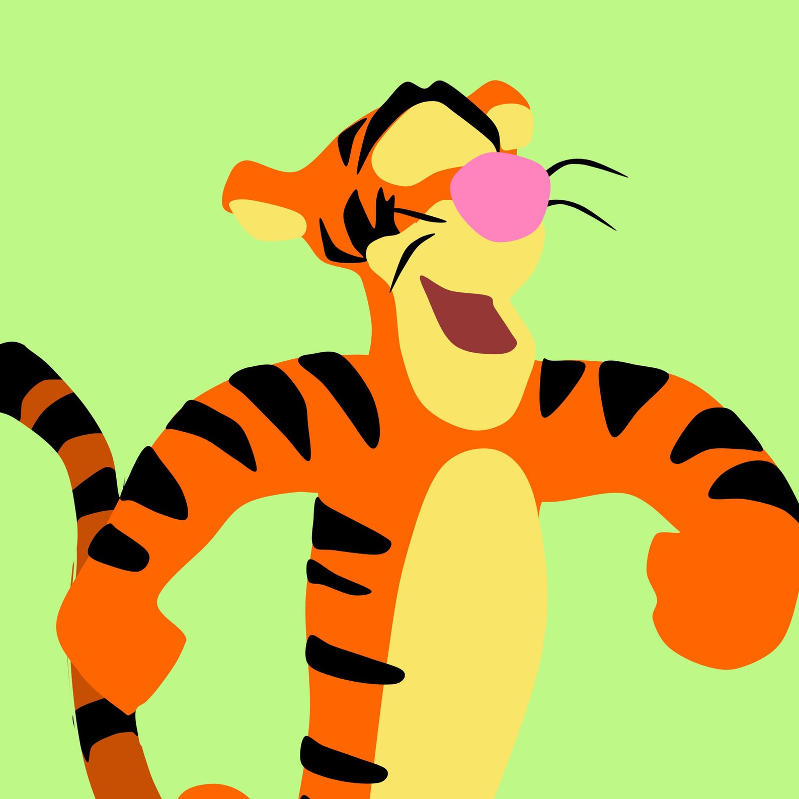Tigger Minimalist Poster Winnie the Pooh Poster Christopher - Etsy