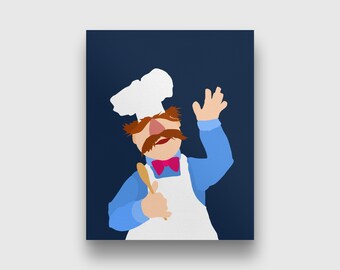 Swedish Chef Print | Etsy