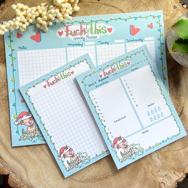 Funny Weekly Planner - Etsy