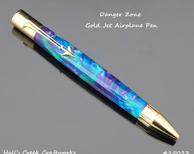Danger Zone Gold Jet Airplane Pen - Etsy