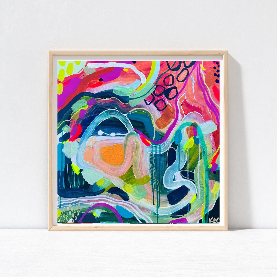 Watermelon Wednesdays Fine Art Print Abstract Funky Groovy Design - Etsy