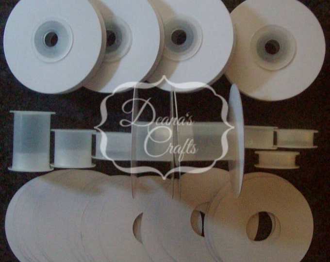 12 1/4" or 3/8" Empty Ribbon Spools Plastic With or Without Flanges ...