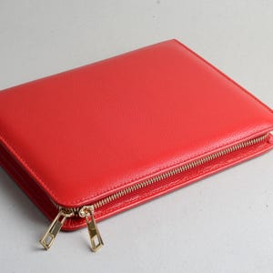 Red Leather iPad Mini Case: Full Grain Leather Clutch Wallet - Etsy