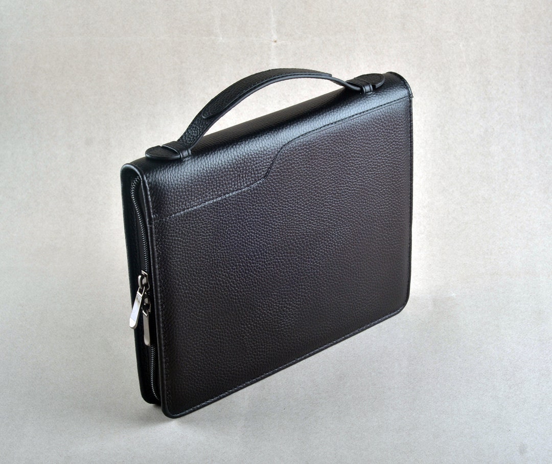 IPad Mini Leather Briefcase With Handle,ipad Mini Carrying Portfolio ...