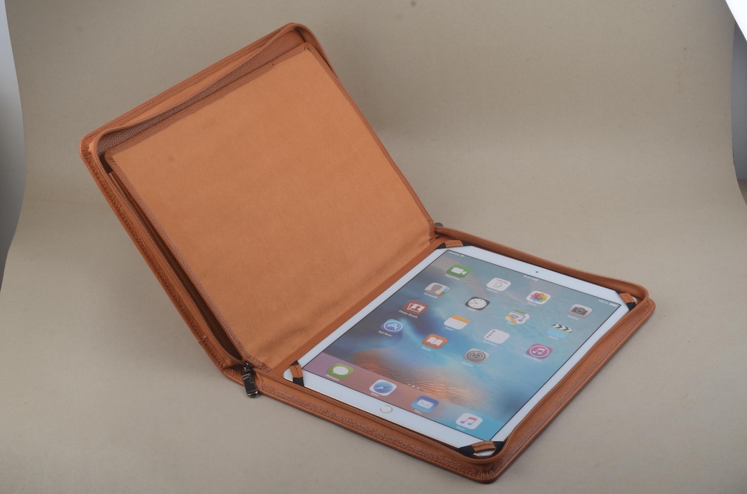 Genuine Leather iPad Pro 12.9 Portfolio Case: A4 Notepad Holder - Etsy