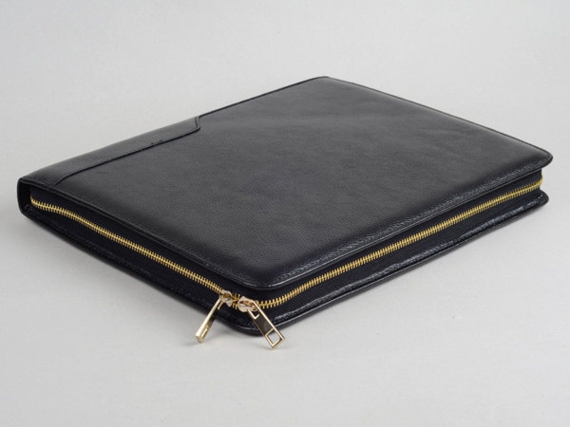 Ipad Zipper Portfolio With Notepad Holder With Writing - Etsy Canada