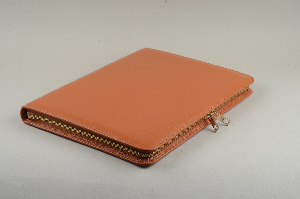 A4 Size Paper Writing Folio Case With Zipper Around Cover | Etsy