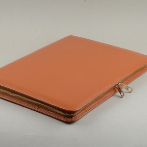 A4 Size Paper Writing Folio Case With Zipper Around Cover Notepad ...