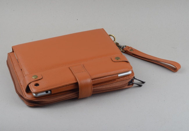 Apple Ipad Stand Purse Leather Portfolio Case With Handle - Etsy