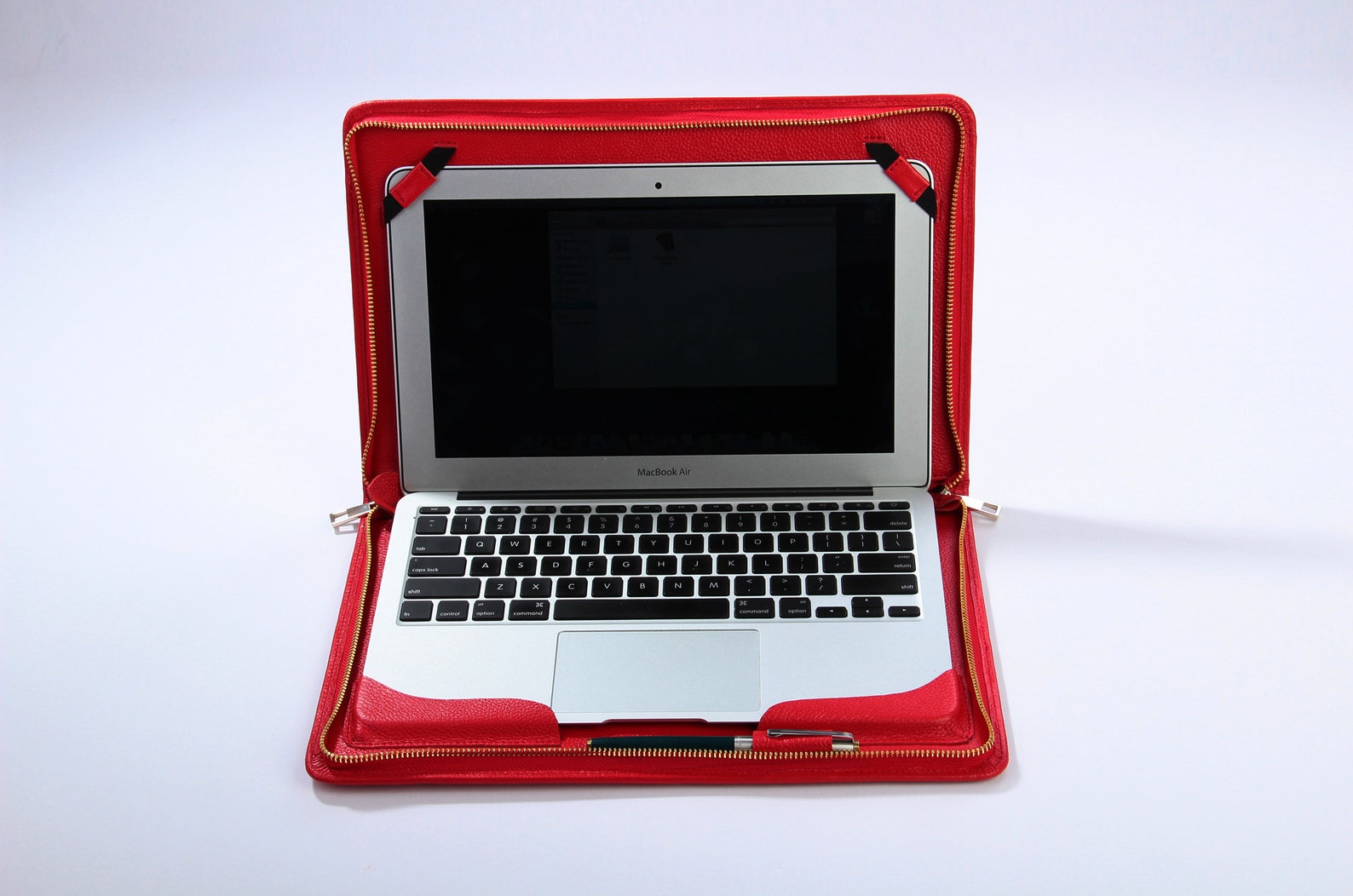 Red Macbook Air Business Zipper Sleeve Carrying Cover | Etsy