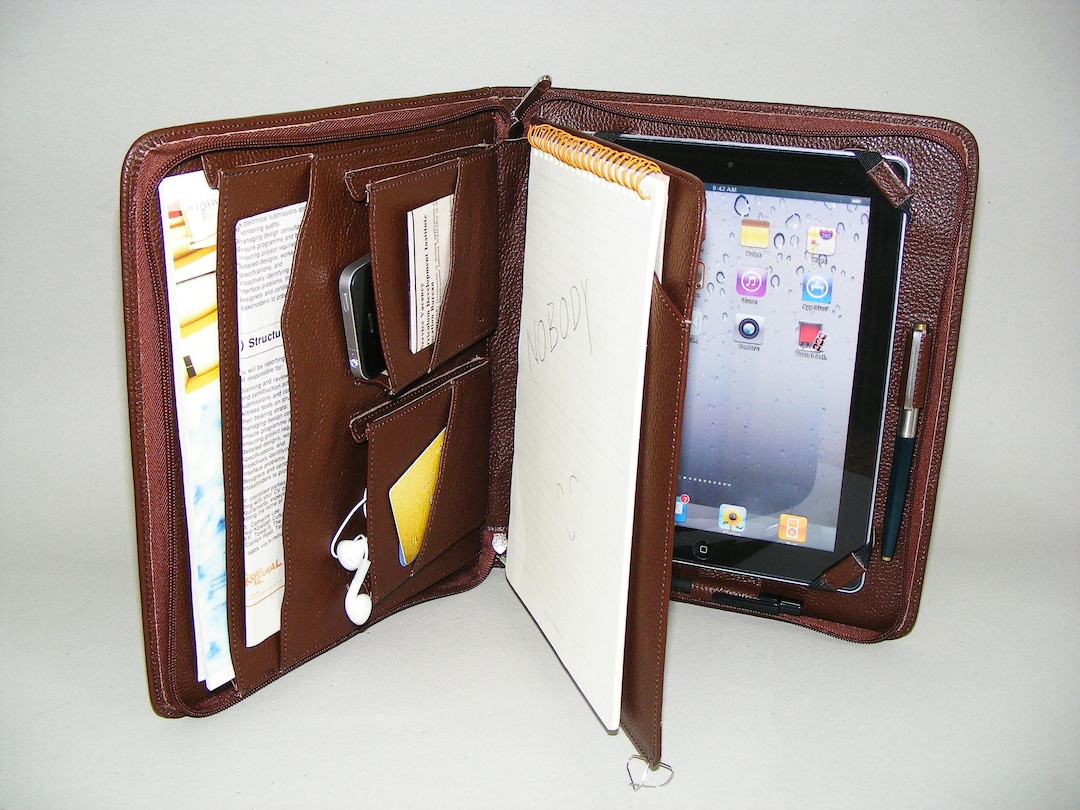 Leather iPad Pro Portfolio Case: A4 Notepad Holder - Etsy