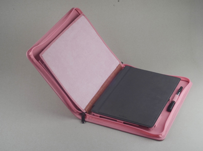 Surface Pro Pink Leather Briefcase With Keyboard Surface - Etsy