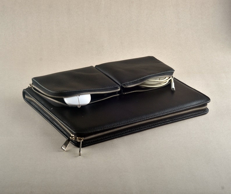 Leather Apple MacBook Pro Sleeve Cover,zipper Folio Case With Handle ...
