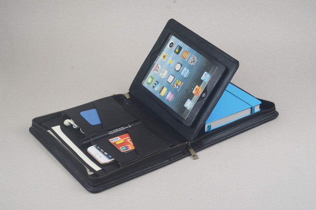 IPad Mini Leather Briefcase With A5 Junior Notepad,ipad Mini Carrying ...