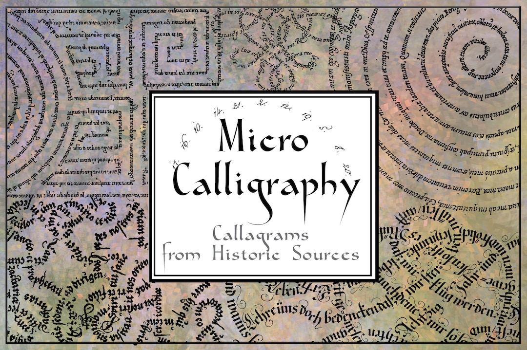 Microcalligraphy Patterned Text Overlays - Etsy