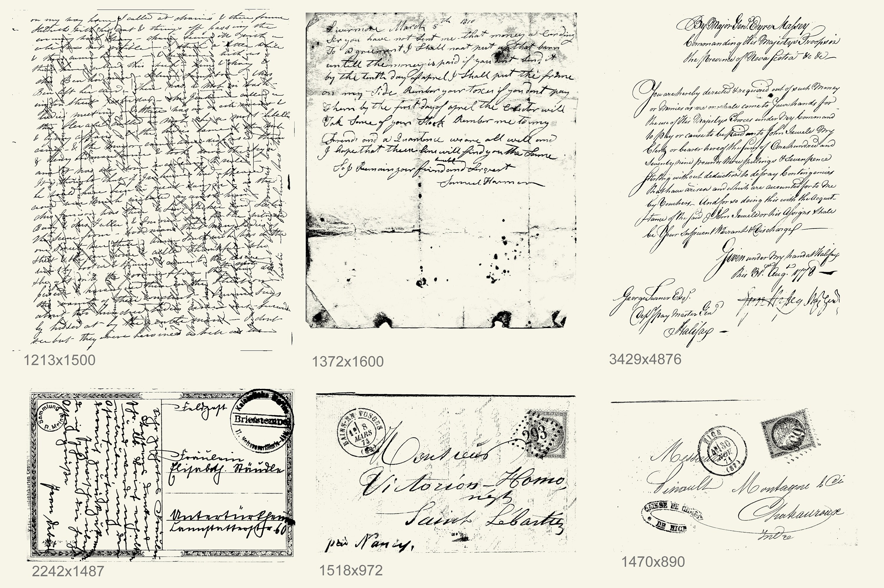 Antique Letters Overlays for Photoshop 2 - Etsy