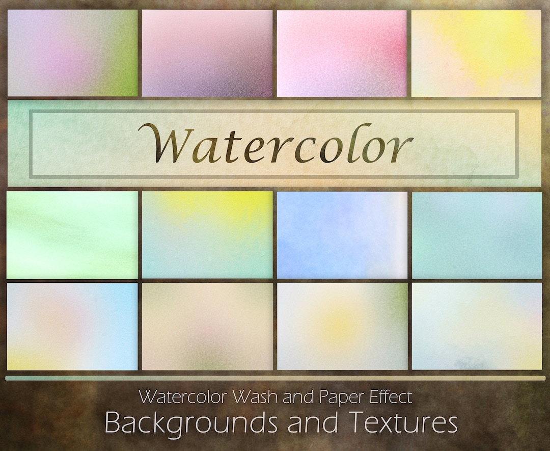 Photoshop Background Textures - Pastel Watercolor 1 - Etsy