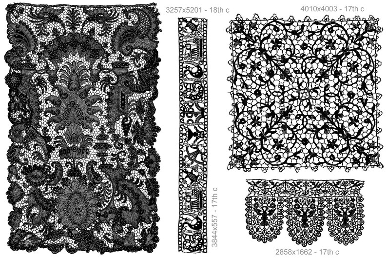 Historic Overlays: Romantic Lace 2 - Etsy