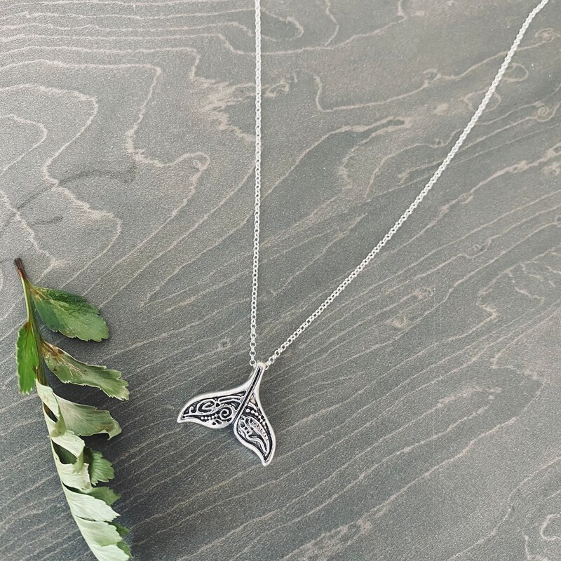 Whale Tail Necklace - Etsy
