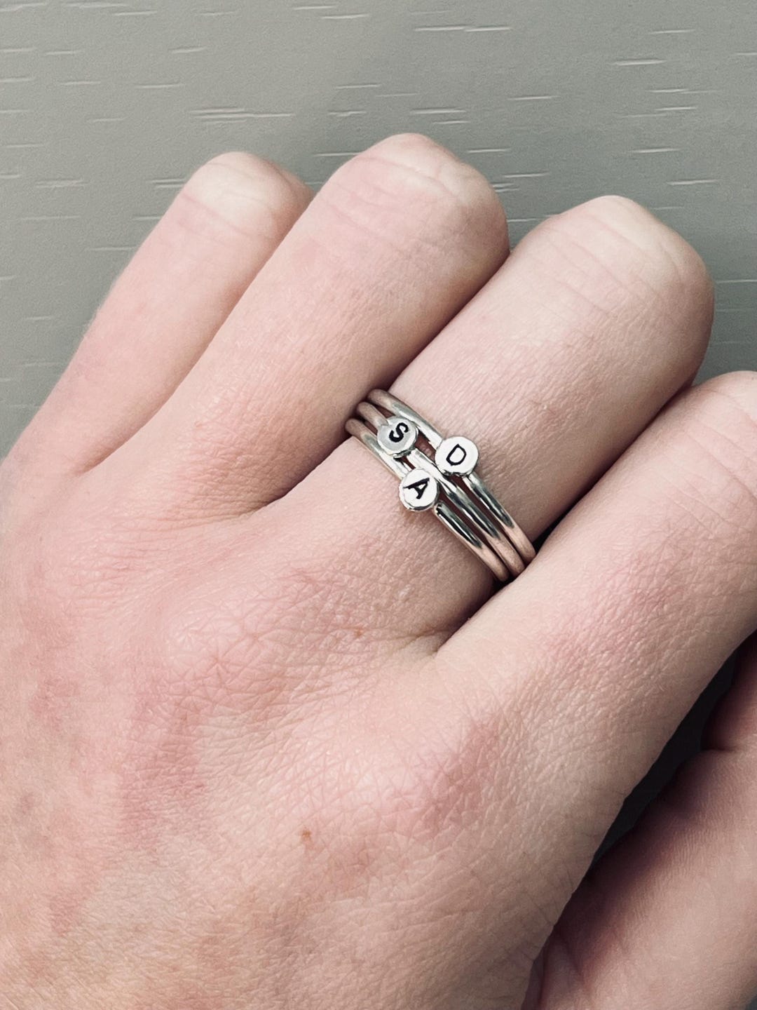 Alphabet Stacking Rings - Etsy