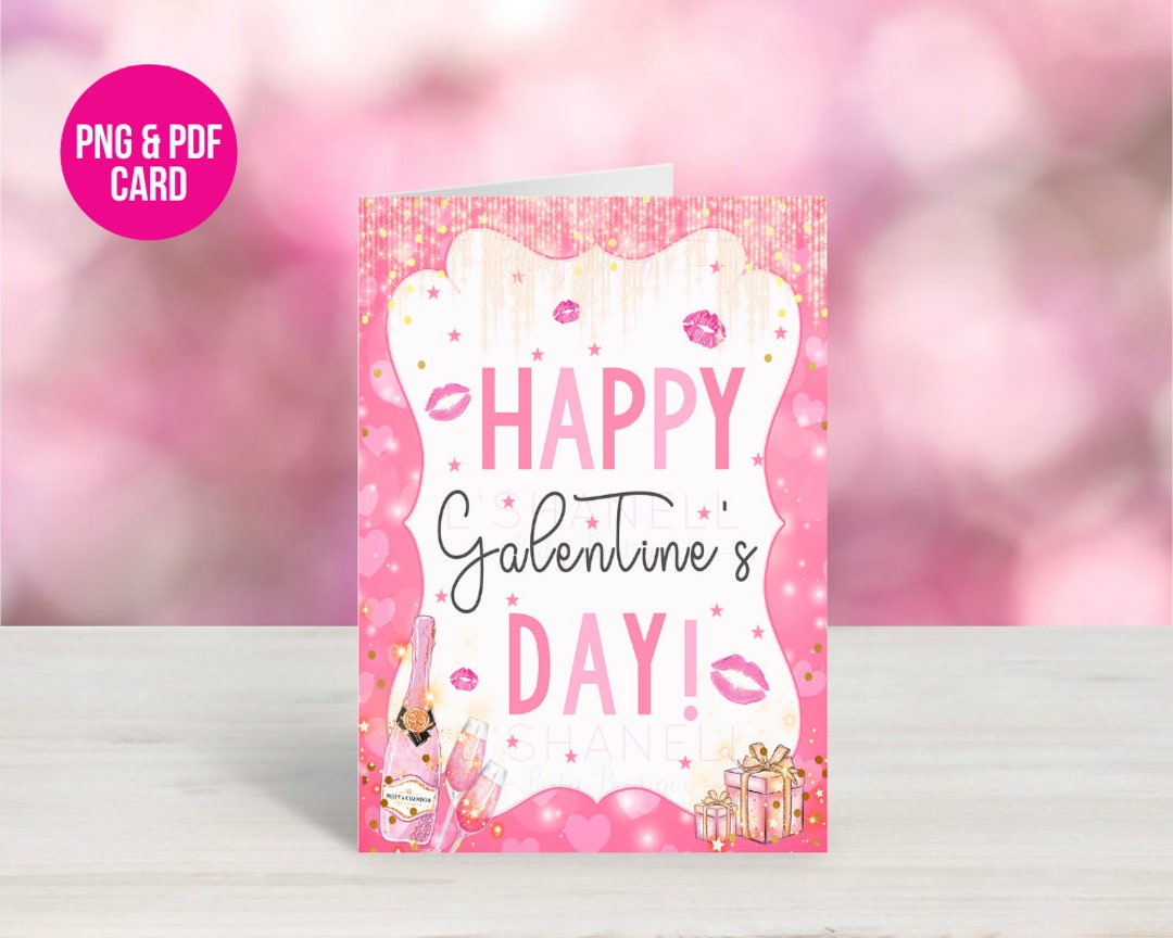 Printable Happy Galentine's Day / Galentines Day Card / Galentines Card ...