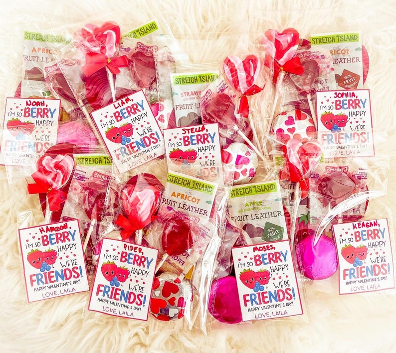 Berry Happy We're Friends / Valentine Printable / School Valentine ...