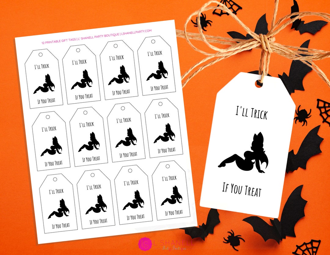 Halloween Treat Tag / Halloween Digital Download / Halloween - Etsy