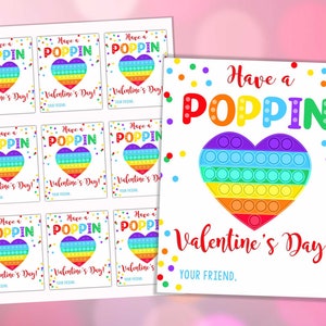 Have A Poppin Valentine's Day / Valentine Printable / School Valentine ...