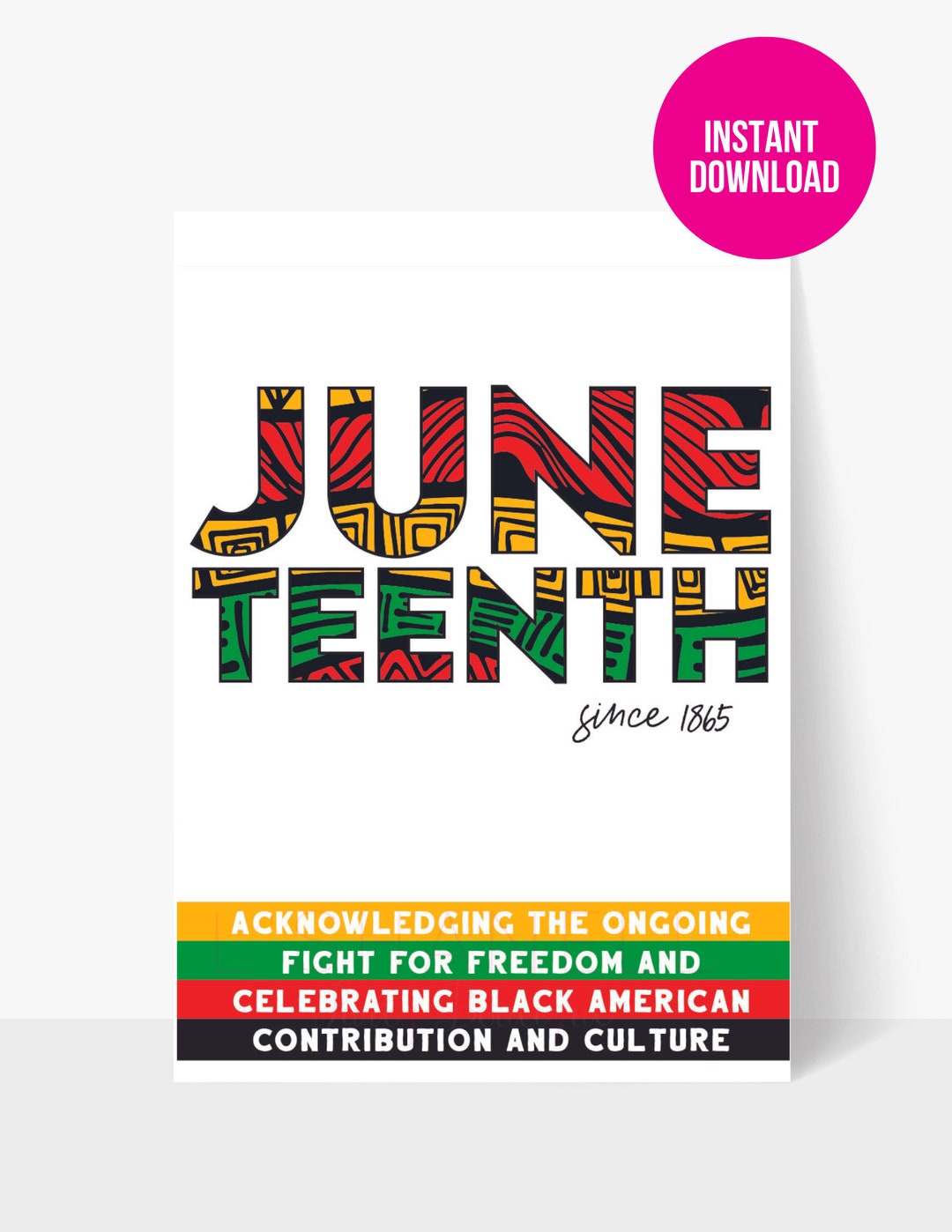 Printable Juneteenth Art / Juneteenth Decor / Juneteenth Print ...