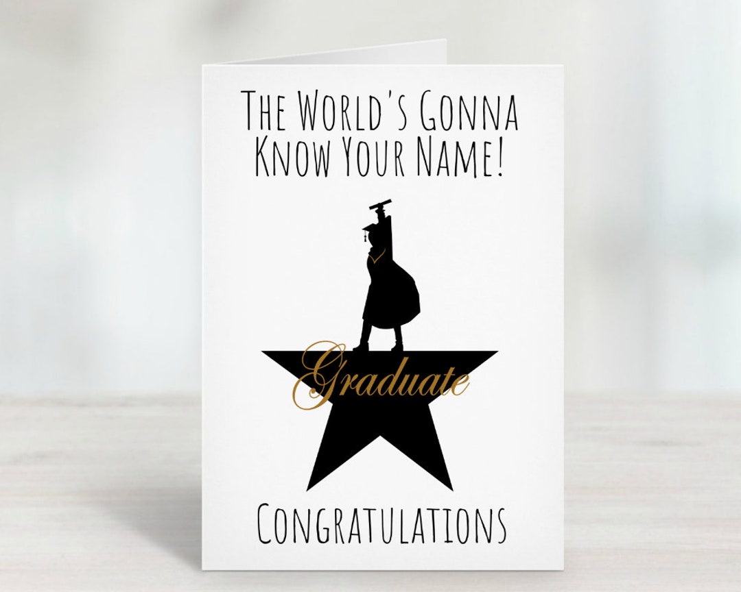 Printable Graduation Card / Class of 2024 / the World's Gonna Know Your ...